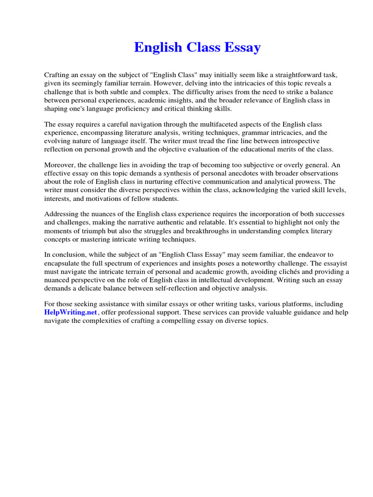 English Class Essay | PDF | Essays | Glacier