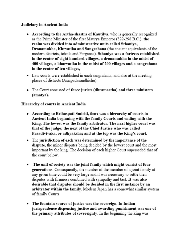 Ancient Indian Judicial System | PDF | Justice | Crime & Violence