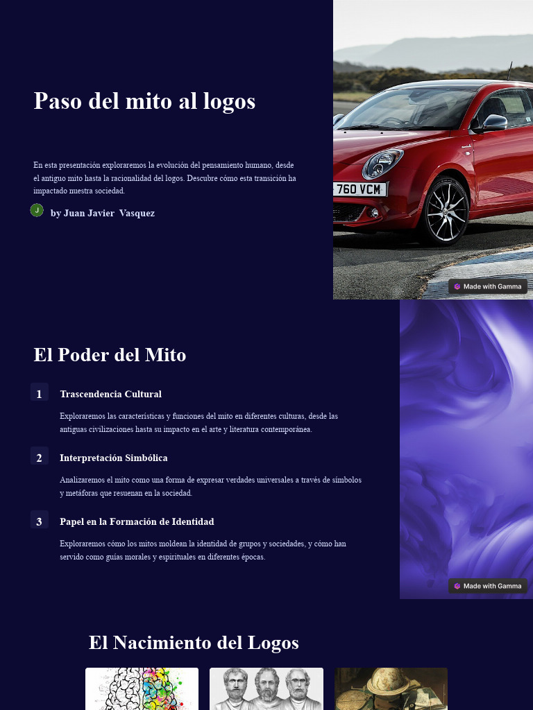 Del Mito Al Logos | PDF | Razón | Pensamiento