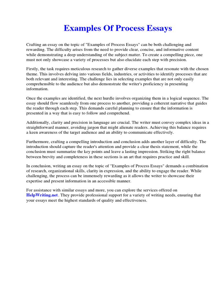 Examples of Process Essays | Download Free PDF | Pension | Retirement