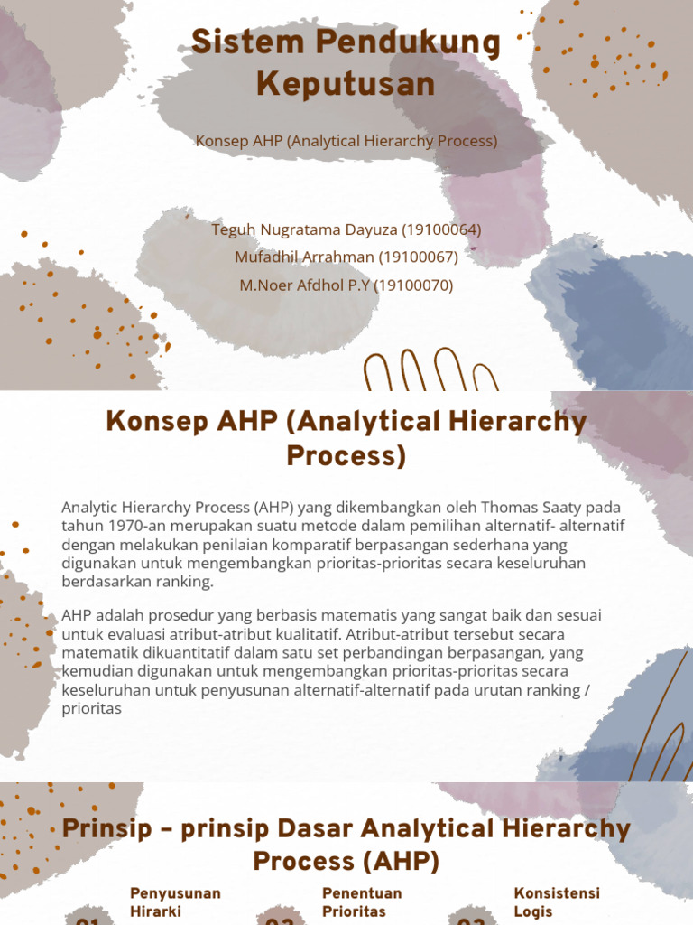 Konsep AHP Kelompok 10 Sistem Pendukung Keputusan (SPK) | PDF | Karier ...