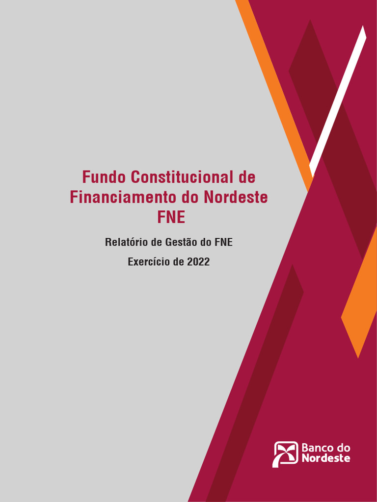 Fundo Constitucional de Financiamento Do Nordeste - FNE 2023 - RGFNE ...
