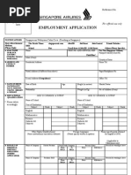 Application For Employment: Public Service of Namibia | PDF