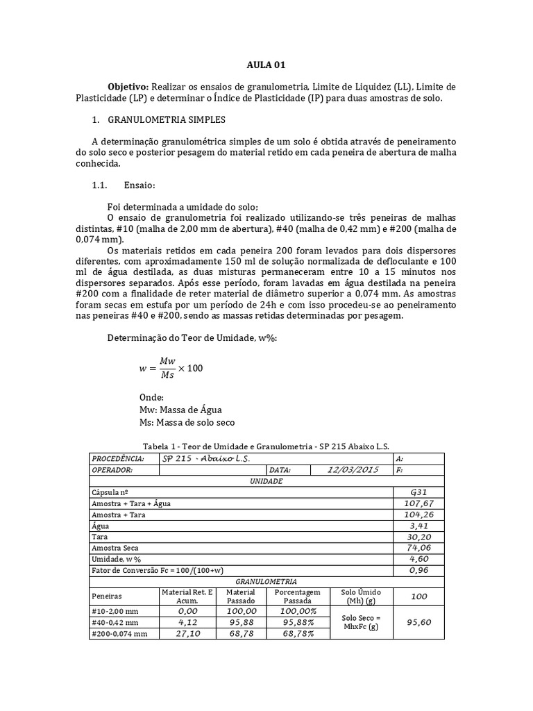AULA 01 | PDF | Solo | Ciências do Solo
