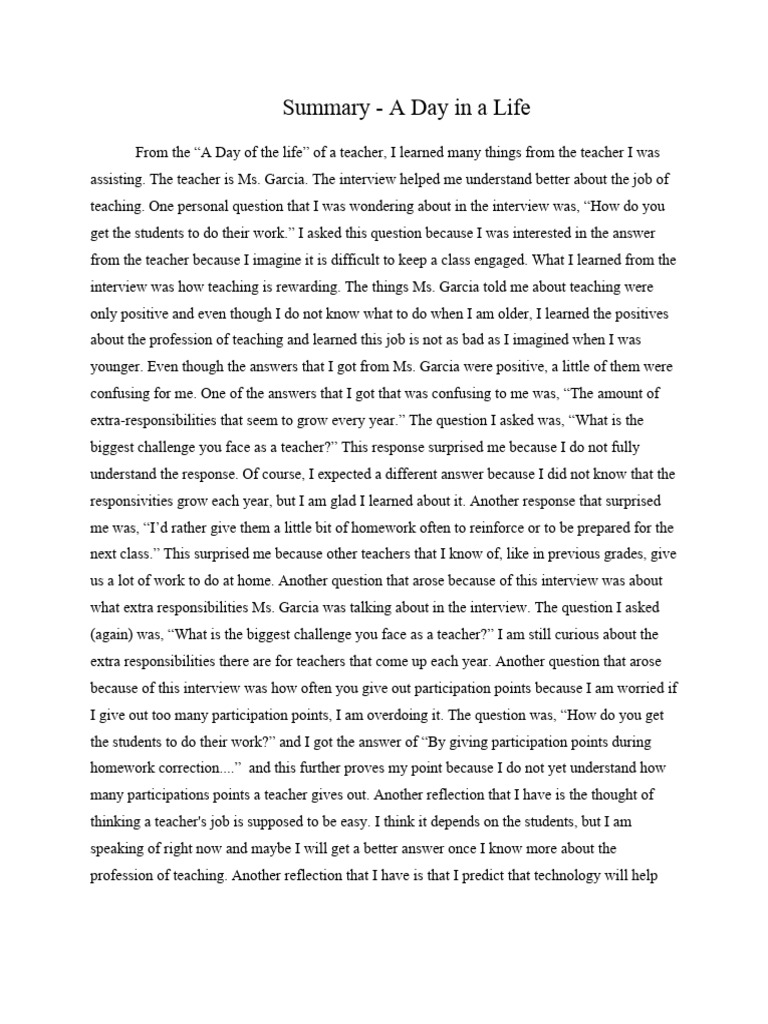 1 Page Reflection of Intro To Teaching | PDF | Teachers | Cognition