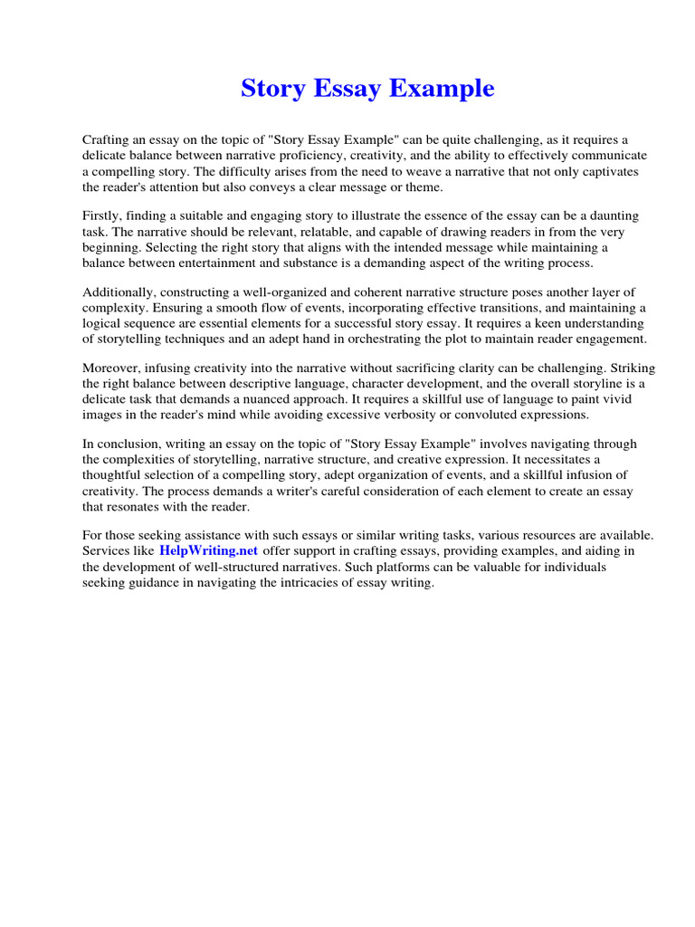 Story Essay Example | PDF | Measles | Medical Specialties