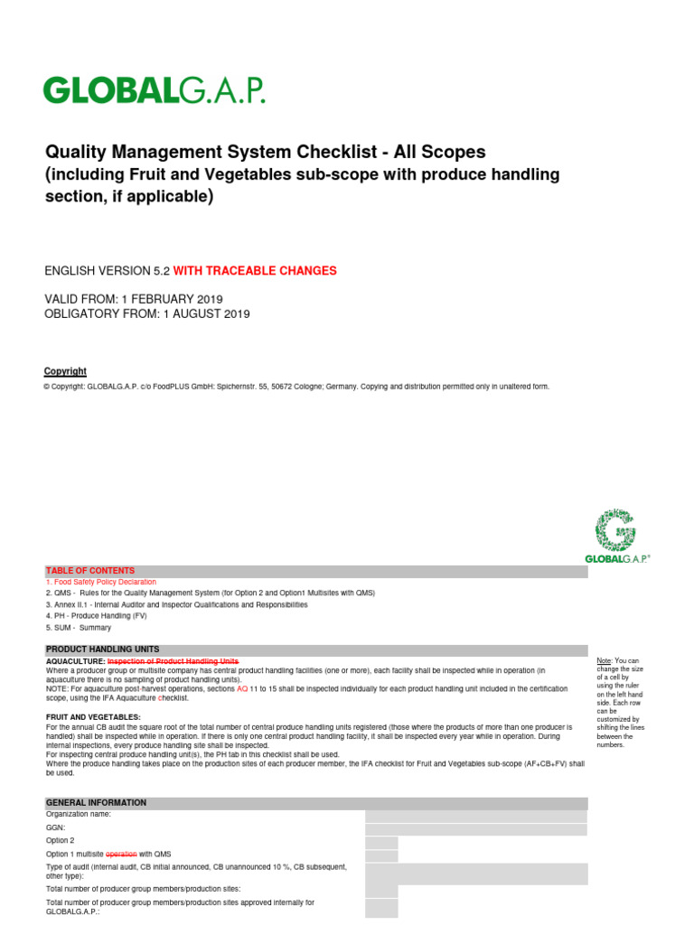 GG IFA QMSCL PH V5 2 Unprotected en TC 190123 | PDF | Quality ...