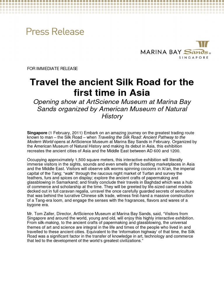0201travel The Ancient Silk Road For The First Time in Asia | PDF ...