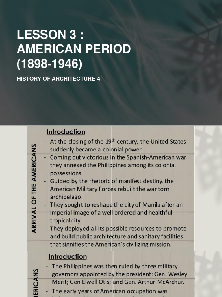 Lesson 3 - American | PDF | Gothic Architecture | Architectural Elements