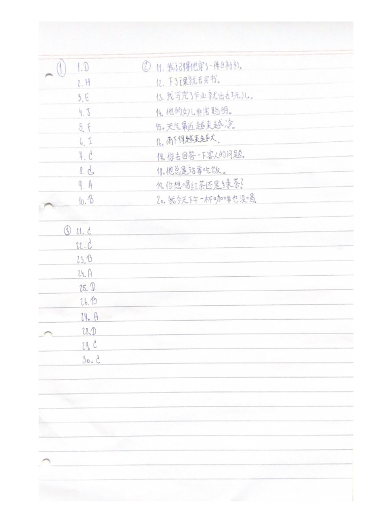 Scanned Documents HSK Answers | PDF