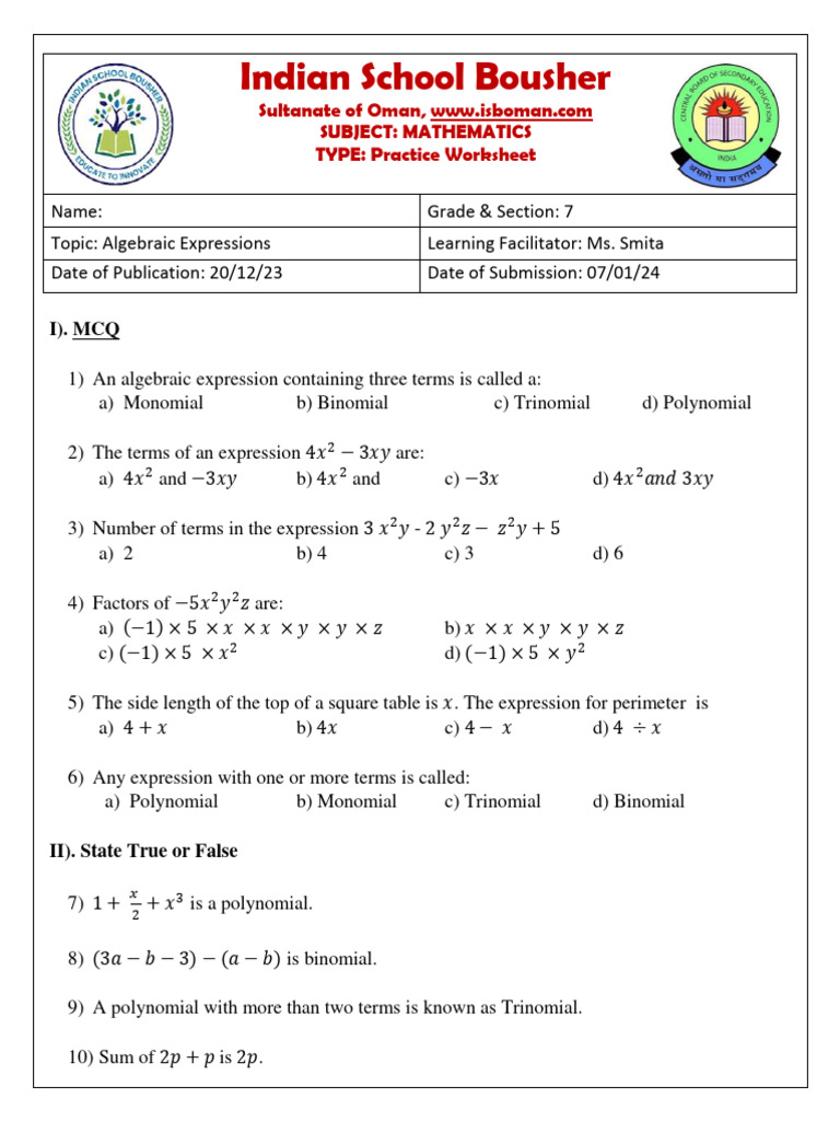 GR 7 _MATH_CH_12_WS | PDF | Numerical Analysis | Mathematical Analysis