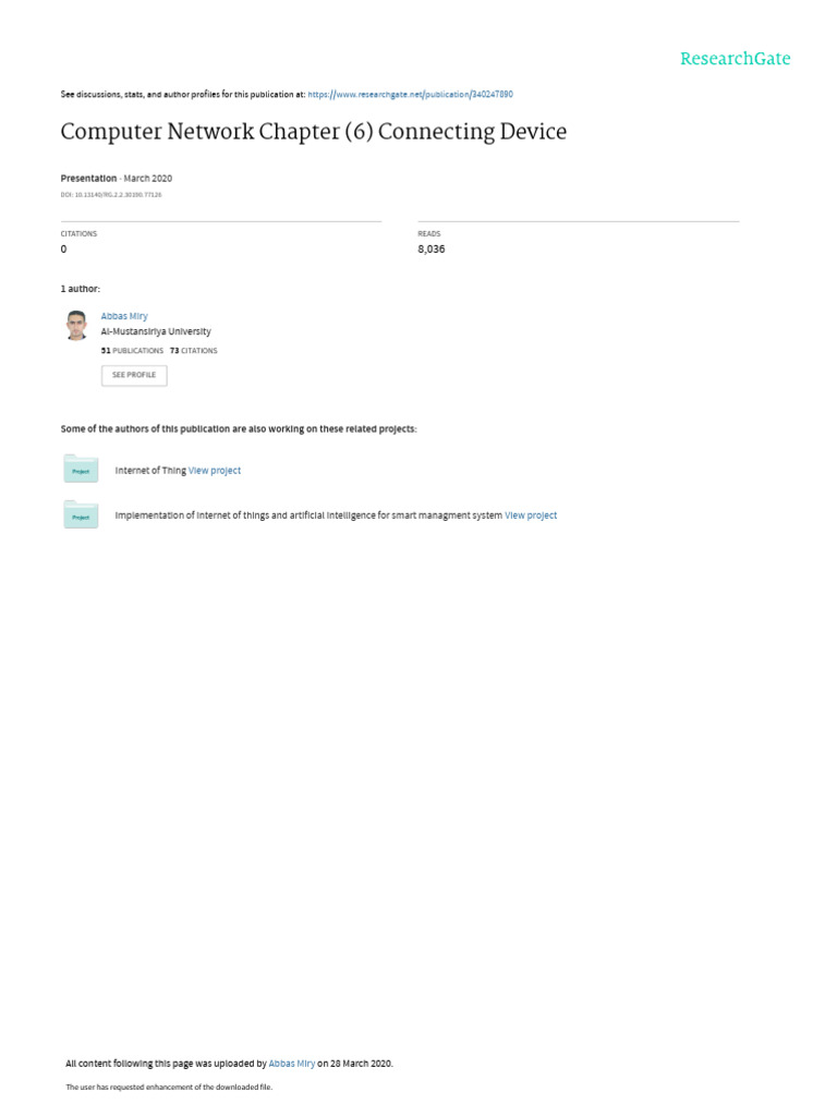 networking devices | PDF | Network Switch | Computer Network