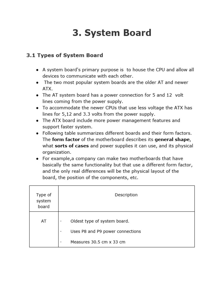 System Board | PDF | Random Access Memory | Dynamic Random Access Memory