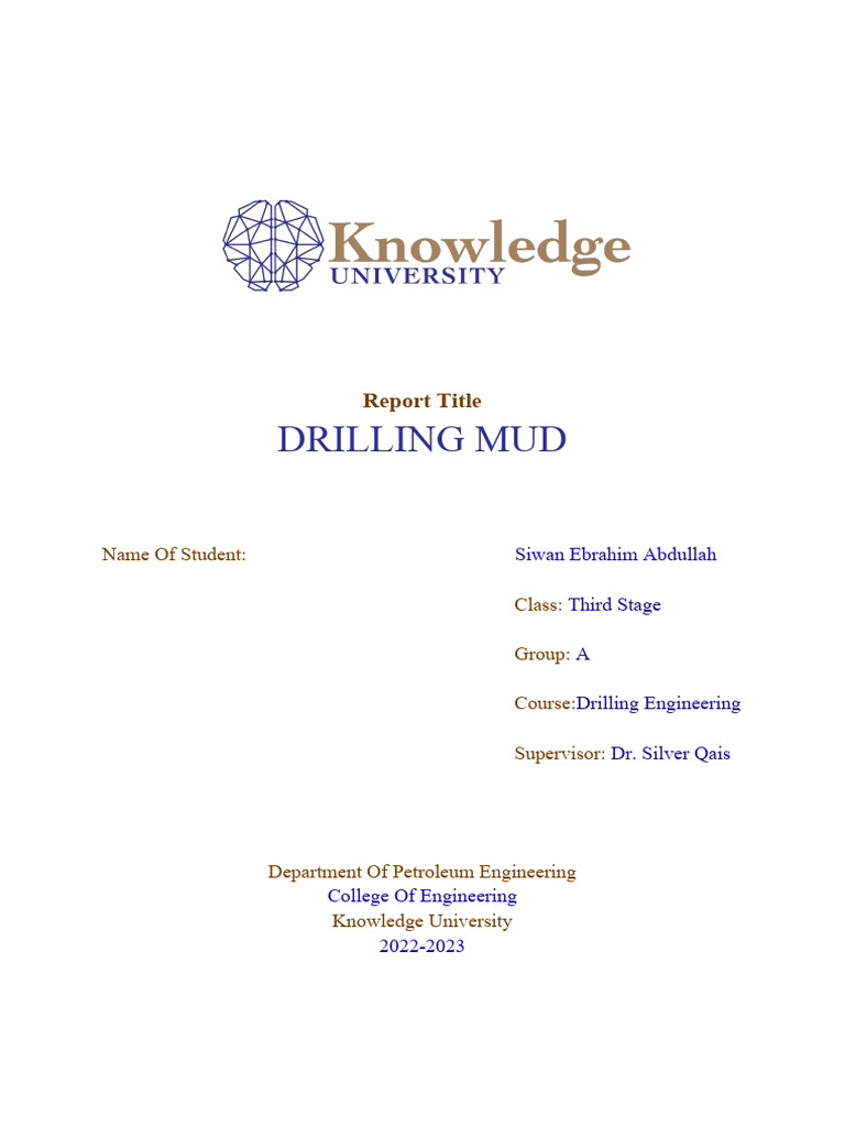 Drilling Mud | PDF | Density | Oil Well