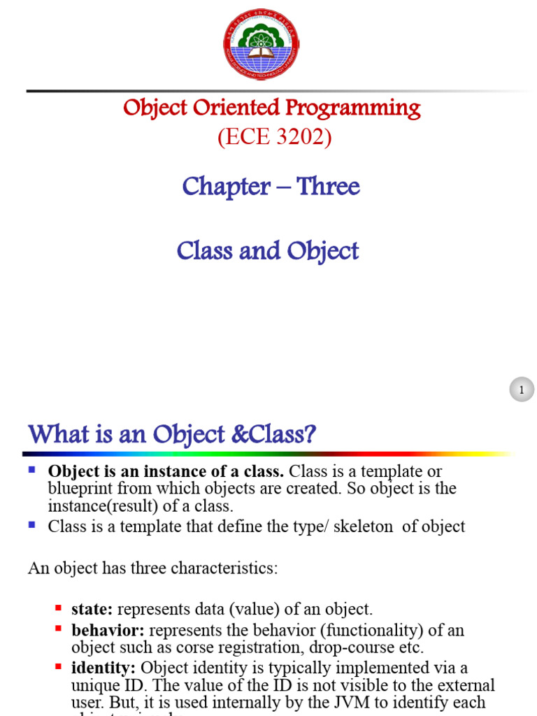 Chapter-3-Object and Class | PDF | Programming | Constructor (Object ... Chapter-3-Object and Class | PDF | Programming | Constructor (Object ...