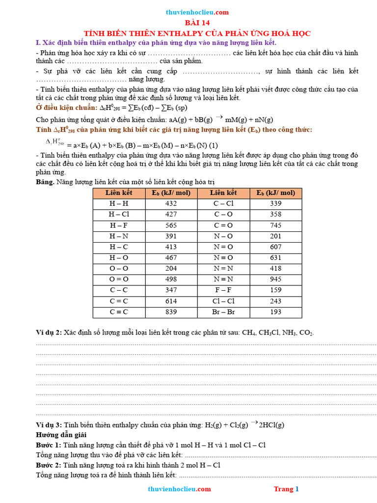 Bai Tap Hoa 10 CTST Bai 14 | PDF