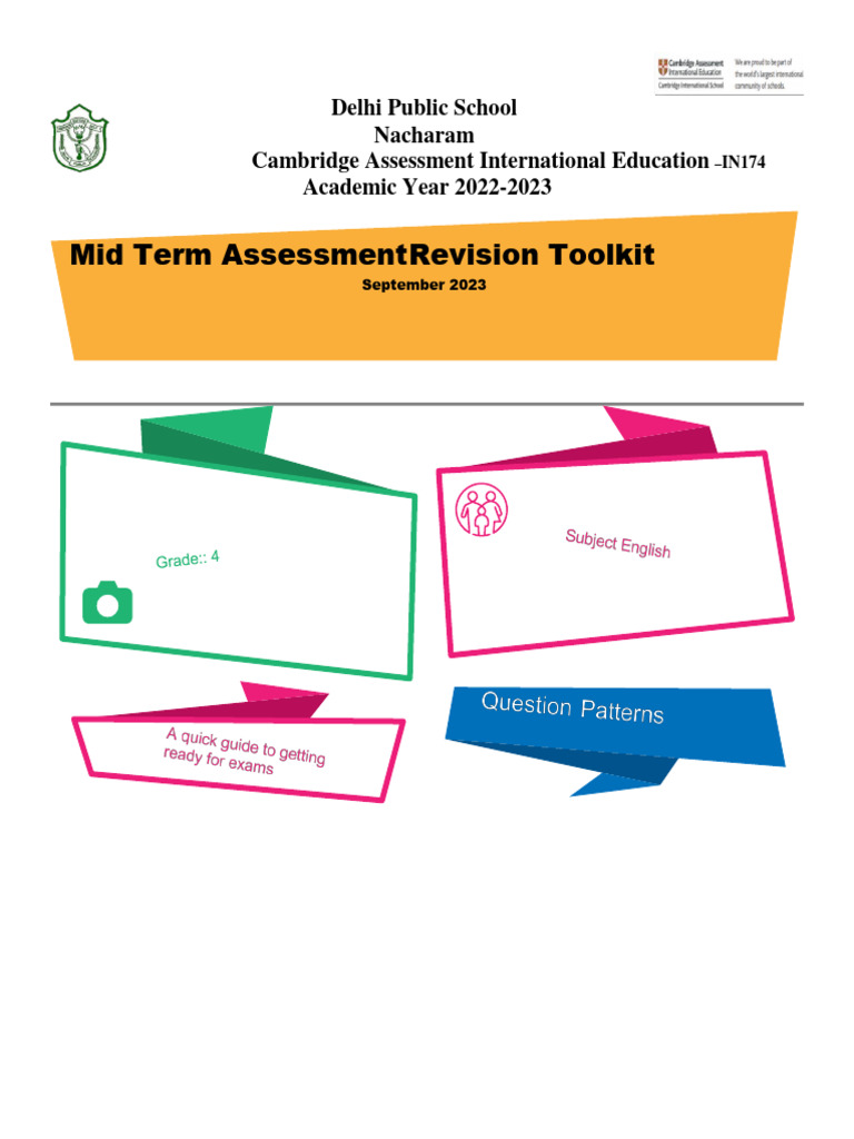 Mid Term Assessment Revision Toolkit | PDF | Metaphor | Grammar