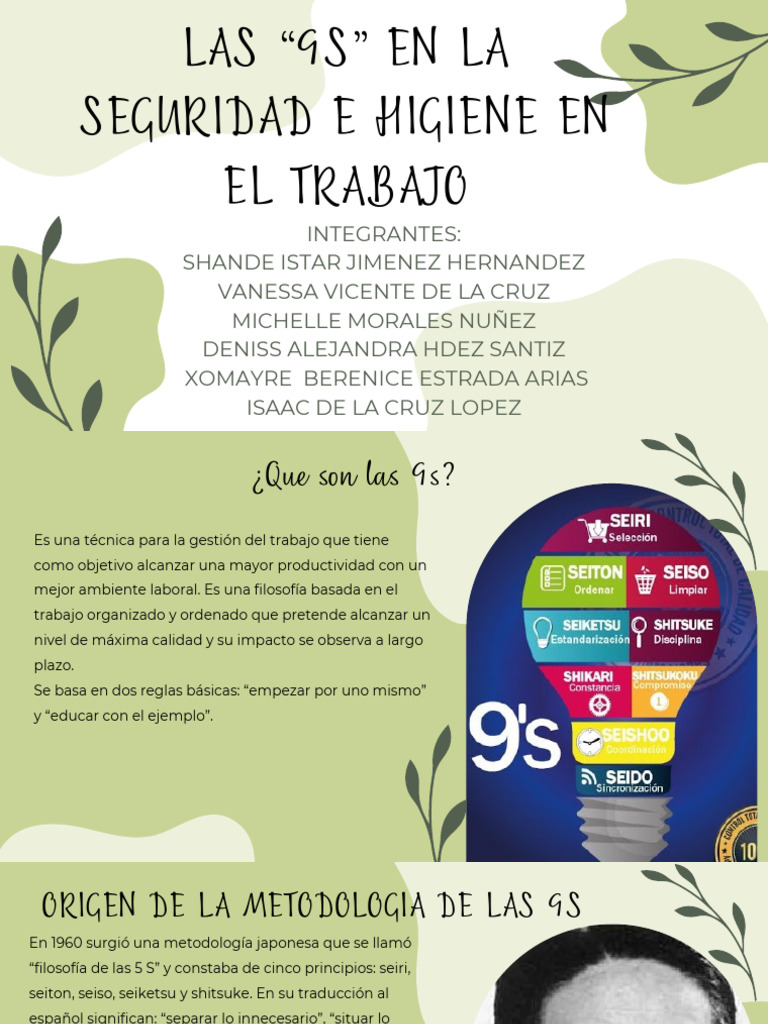 Las 9s en La Seguridade Higiene | PDF