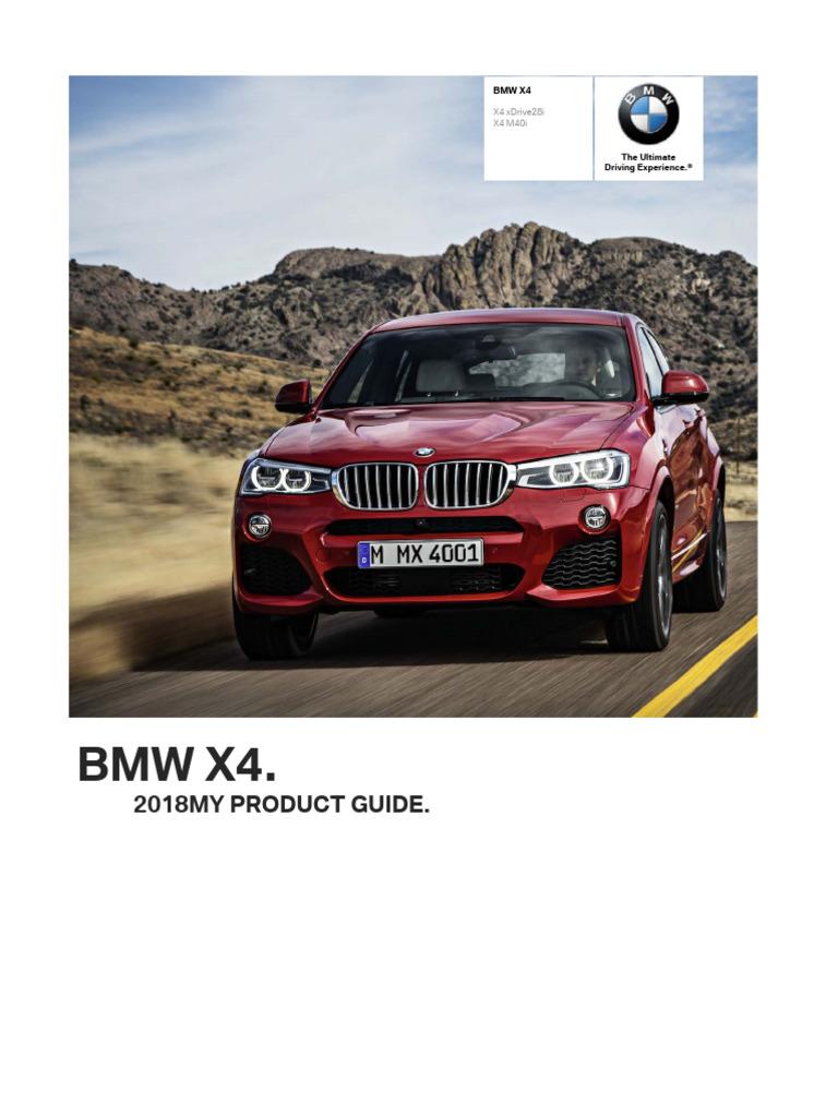 2018 BMW X4 Product Guide. | PDF | Engines | Horsepower