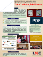 FYP Poster Preparation Guidelines | PDF | Abstract (Summary) | Science