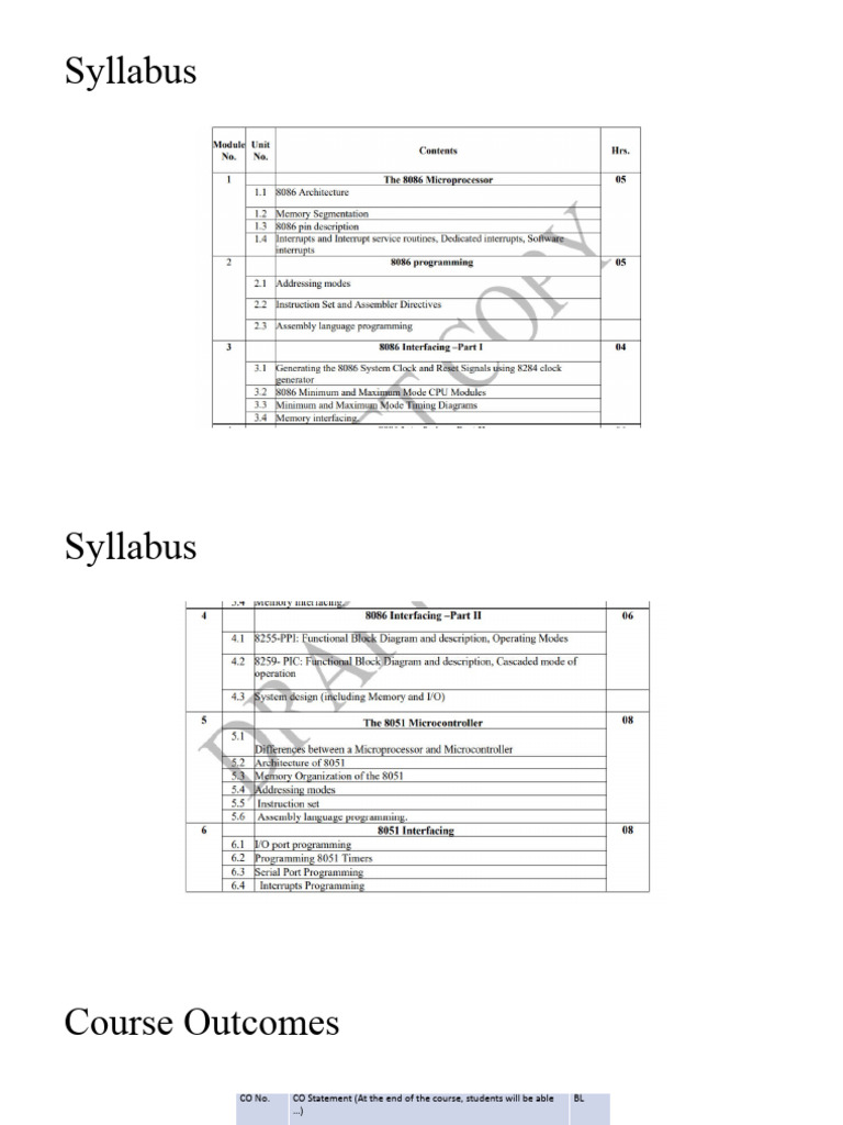Unit 1 and 3-MPMC Sem4 2022 | PDF | Central Processing Unit | Input/Output
