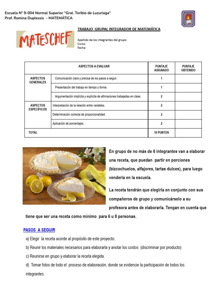 Modelo de - INTEGRADOR | PDF