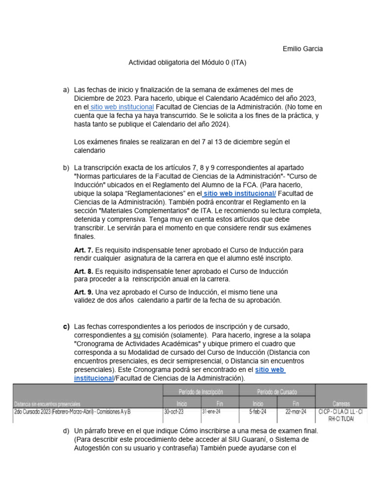 Actividad Modulo 0 Ita | PDF