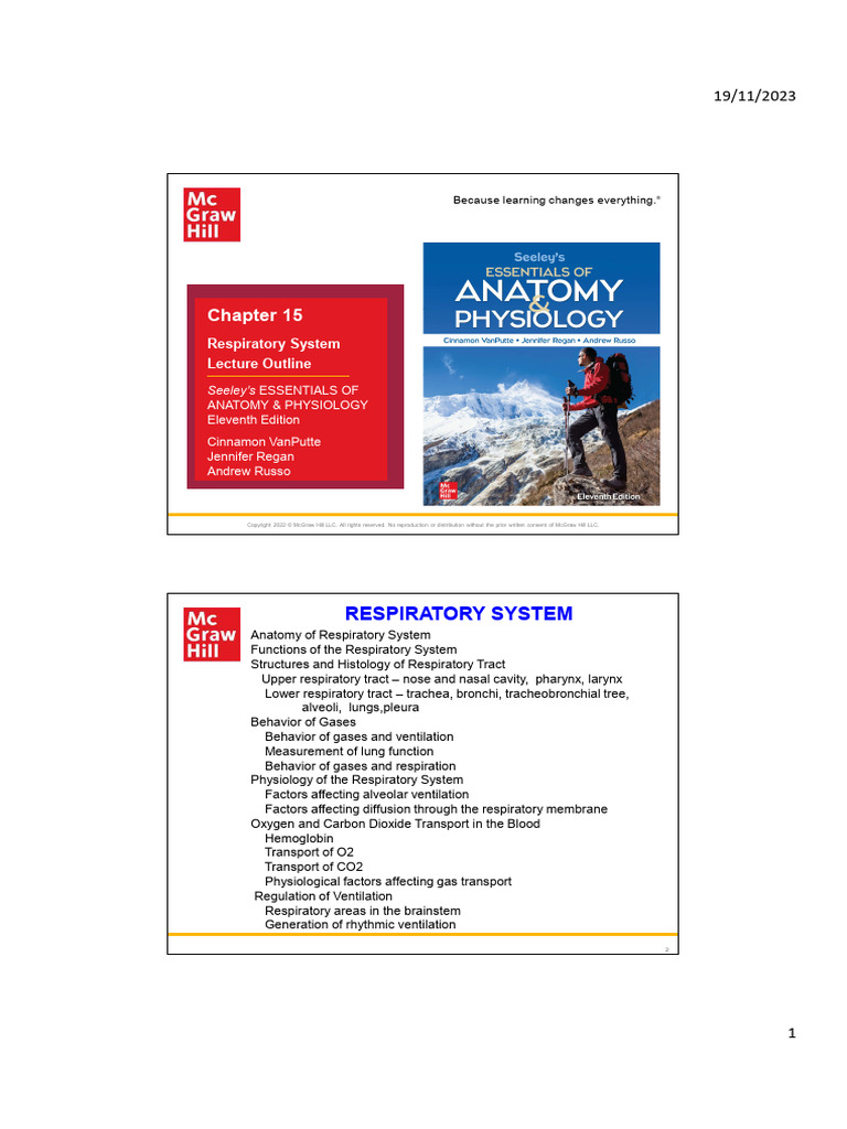 Unit 12 Respiratory System | PDF | Respiratory Tract | Lung