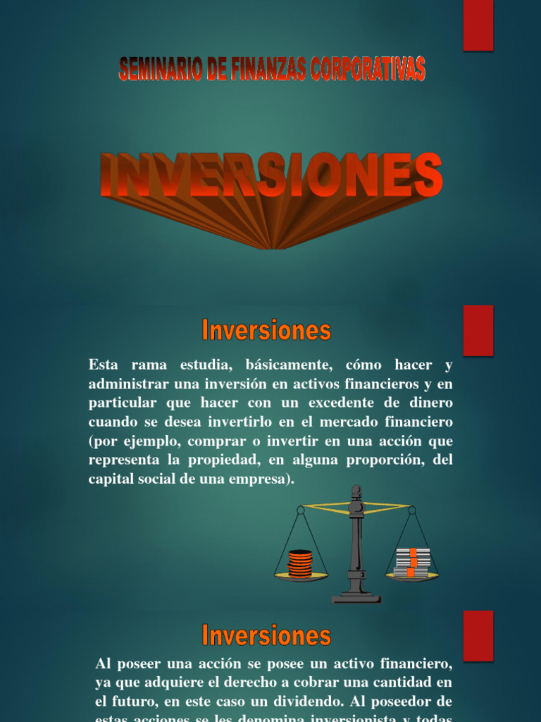 Inversiones | PDF | Compartir (Finanzas) | Inversiones