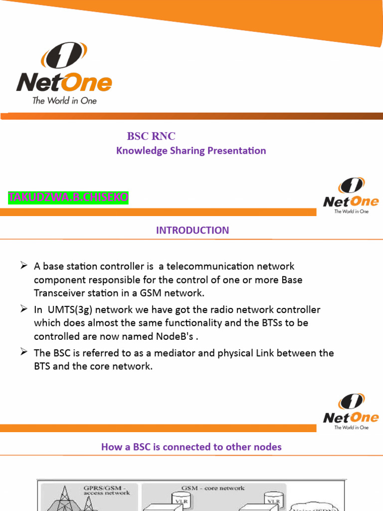 Bsc Rnc Presentation Pdf Cellular Network Computer Engineering