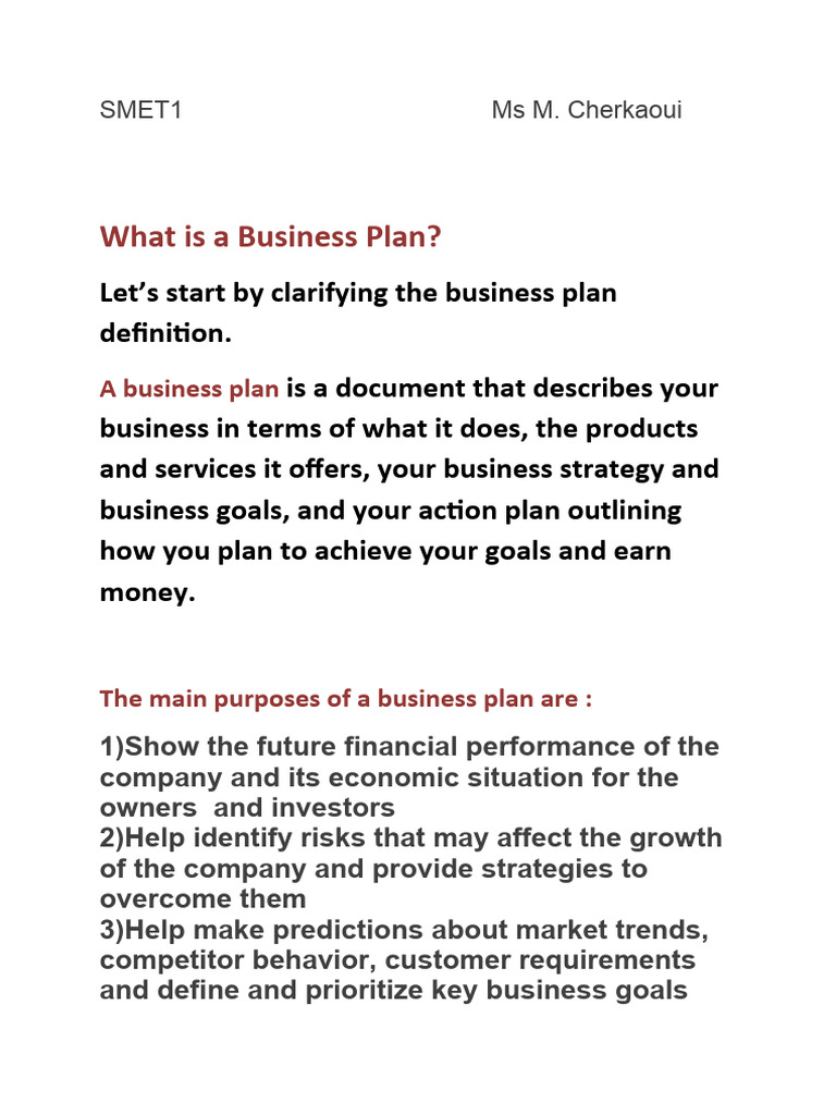 What Is A Business Plan | PDF | Swot Analysis | Business Plan