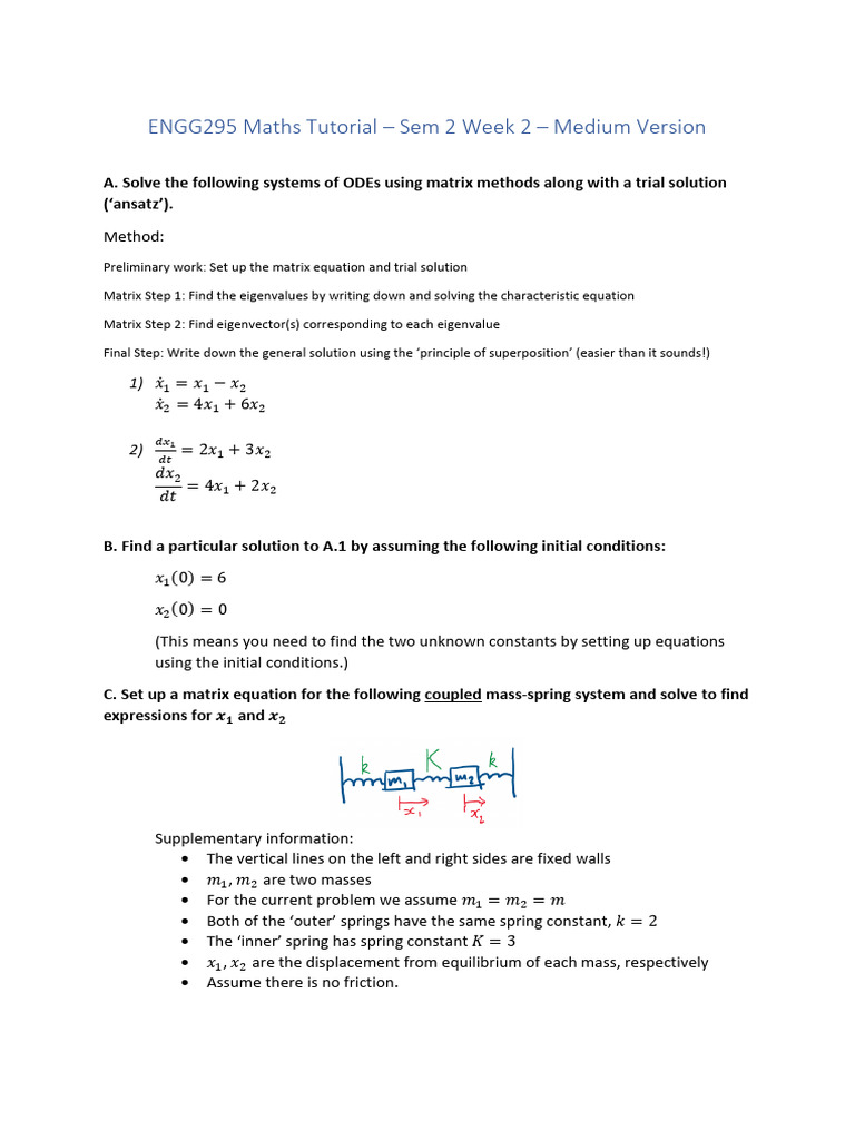 Medium - EnGG295 Maths Tutorial Sem 2 Week 2 | PDF | Teaching Methods ...