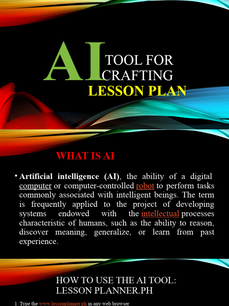 AI Lesson Plan Tool in the Philippines | PDF