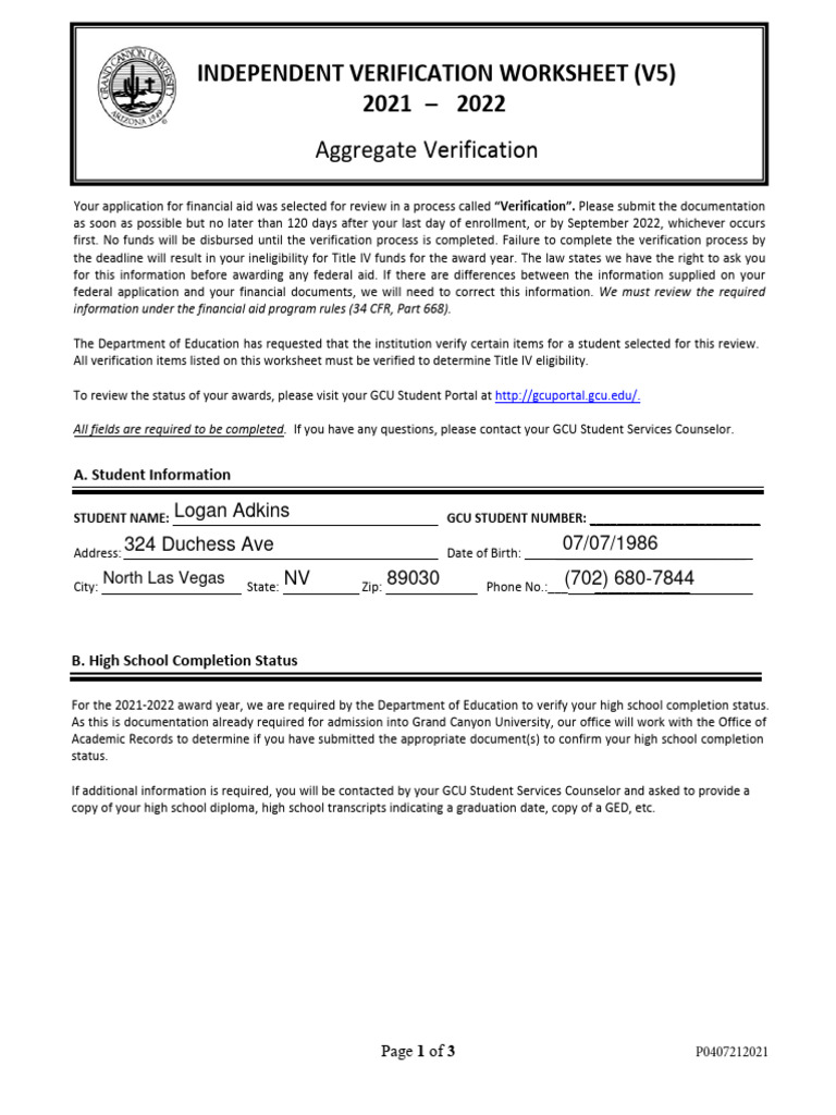 2021-2022 Independent Verif WRKST (V5) | PDF | Notary Public | Identity Document