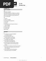 Speakout 3rd Edition C1-C2 Workbook Keys | PDF | Knowledge | Creativity