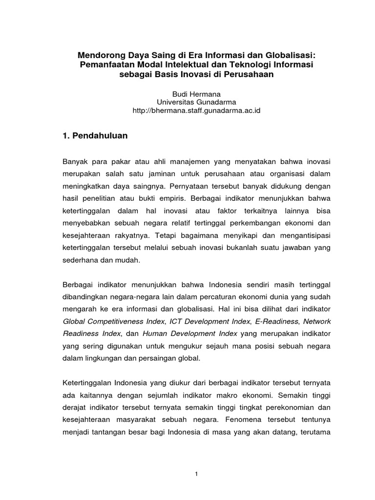 Daya Saing Dan Globalisasi 2 | PDF