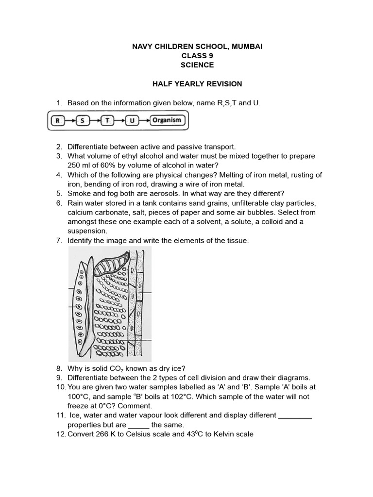 Chem and Bio Combined W.K For One Shot Revision Final Exams 9th ...