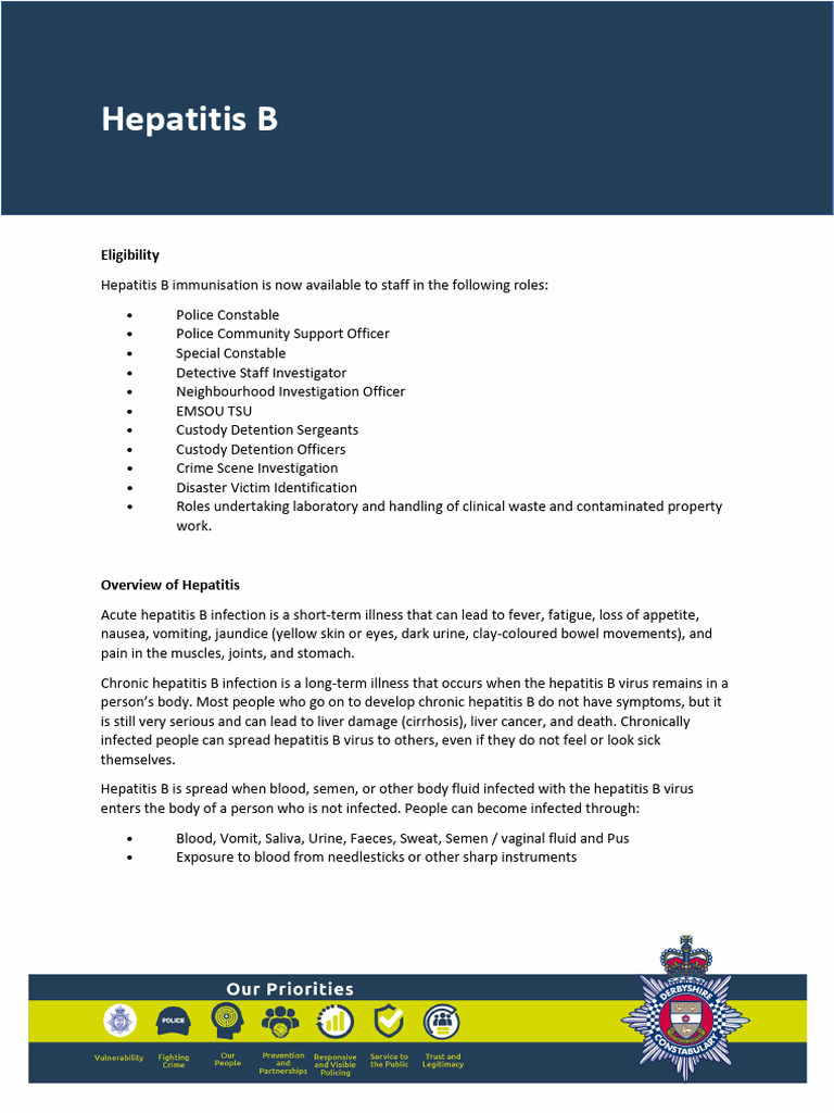 Hepatitis B Guiance | PDF | Hepatitis | Vaccines