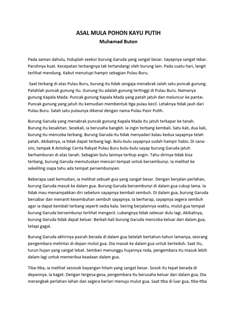 Asal Usul Pohon Kayu Putih | PDF