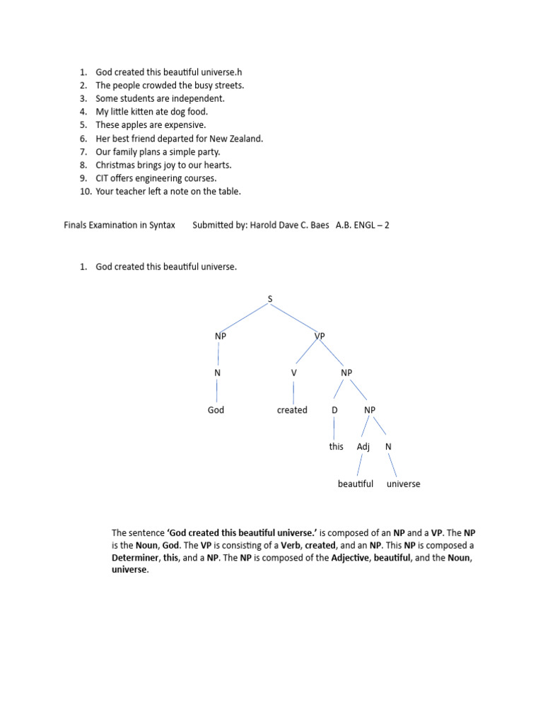 Case Analysis 1 | PDF | Phrase | Noun
