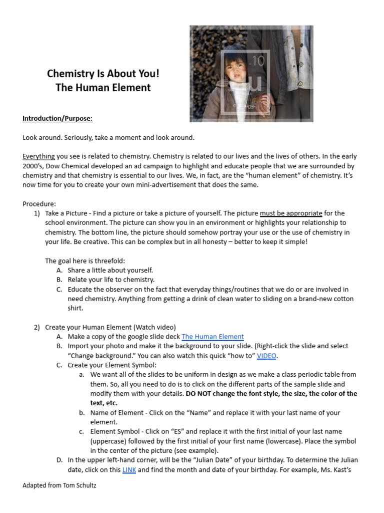 Chemistry in Everyday Life: A Personal Connection | PDF | Chemistry ...