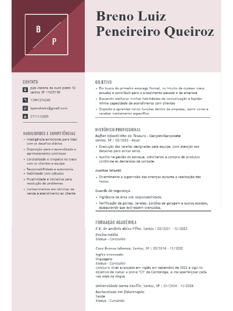 CV Breno | PDF