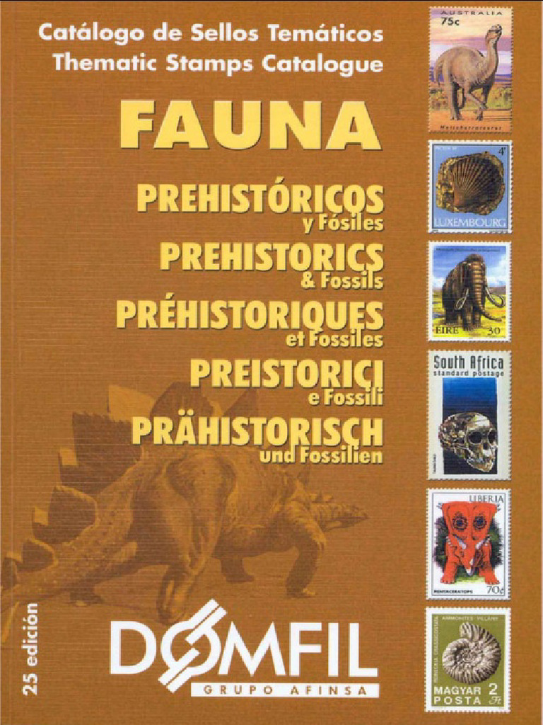 Domfil Thematic Stamps Catalogue. Fauna Prehistorics & Fossils (PDFDrive) | PDF