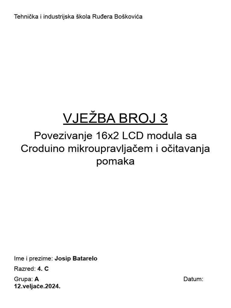 Vježba Broj 3 AVP | PDF