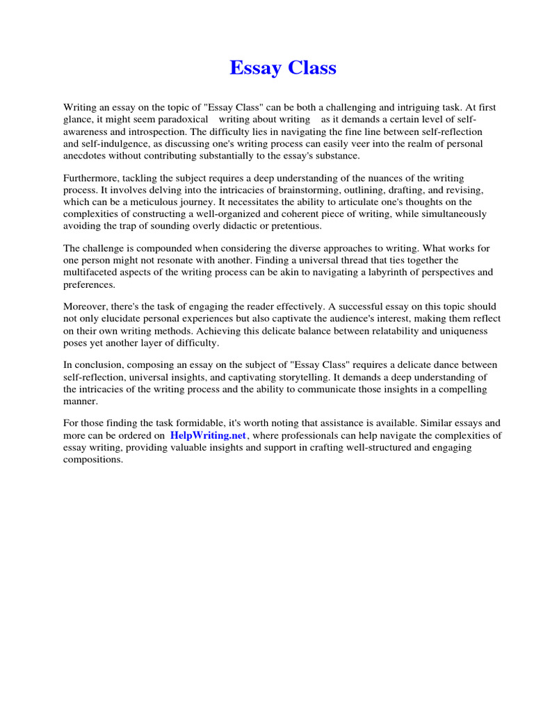 Essay Class | PDF | Philosophy Of Mind | Samurai