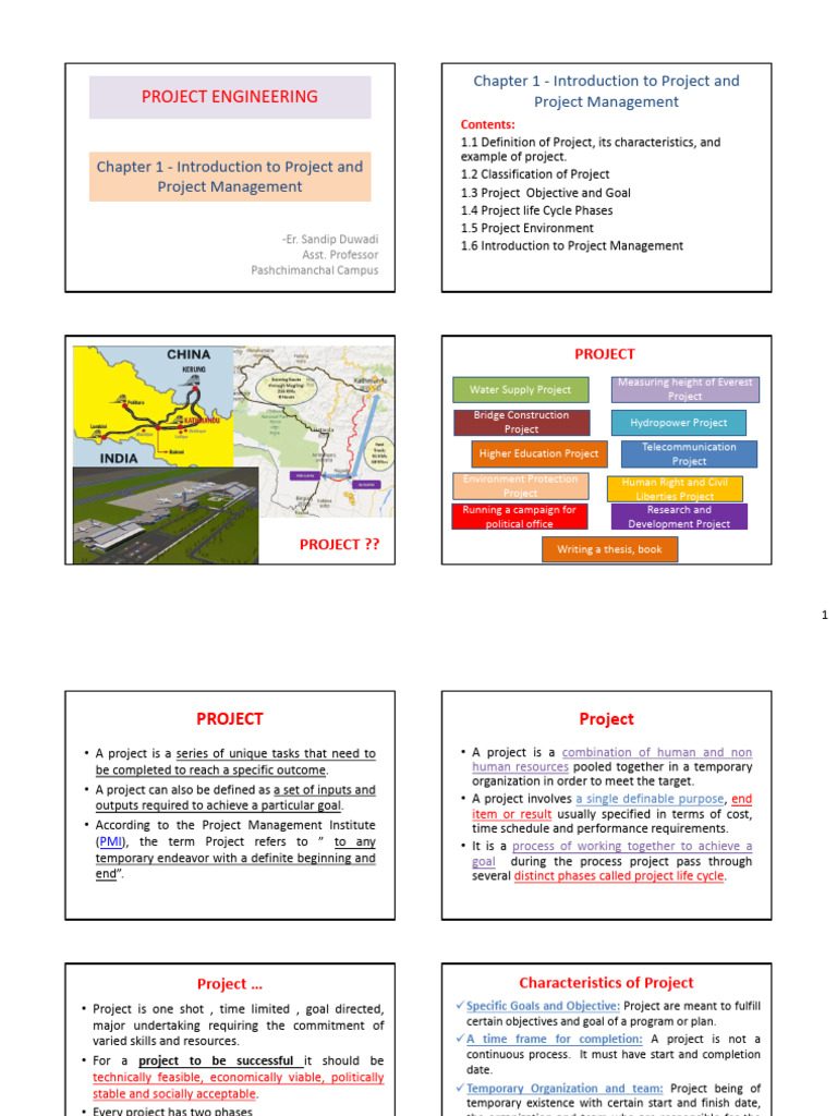 Chapter 1 Introduction To Project and Project Management | Download Free PDF | Project ...