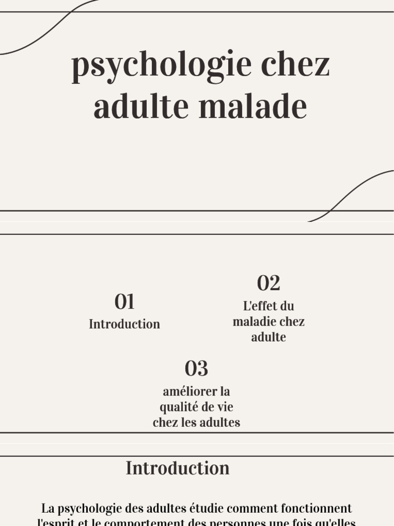 French Presentation About Adult Mental Health | PDF | Santé mentale ...