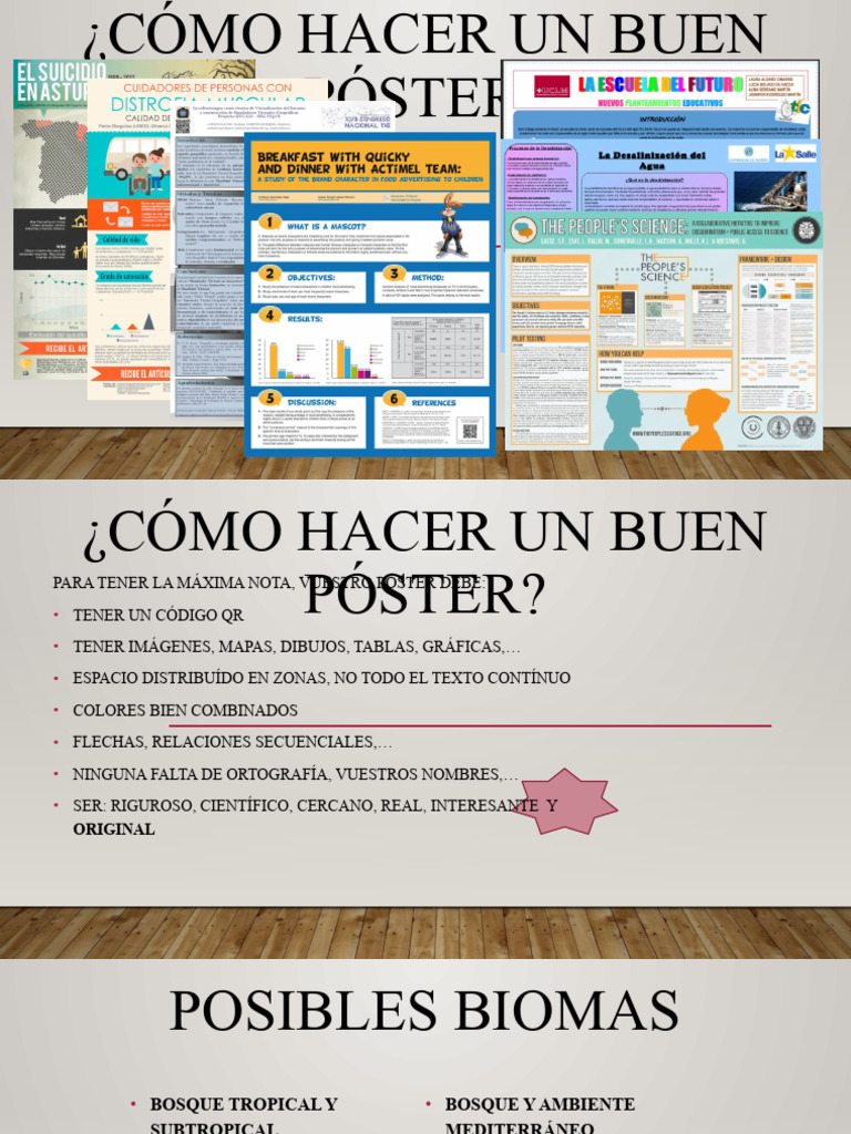 Cómo Hacer Un Buen Póster | PDF | Ecorregiones | Entorno natural