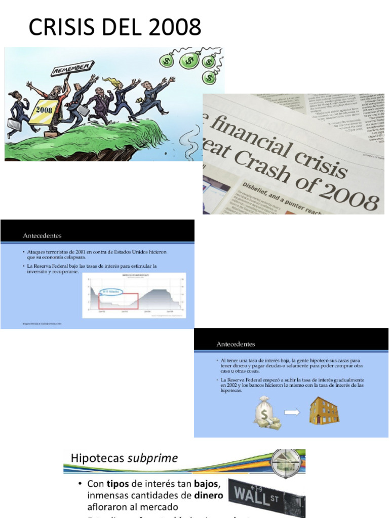 Crisis Financiera de 2008: Causas y Efectos | PDF | Bancos | Interés