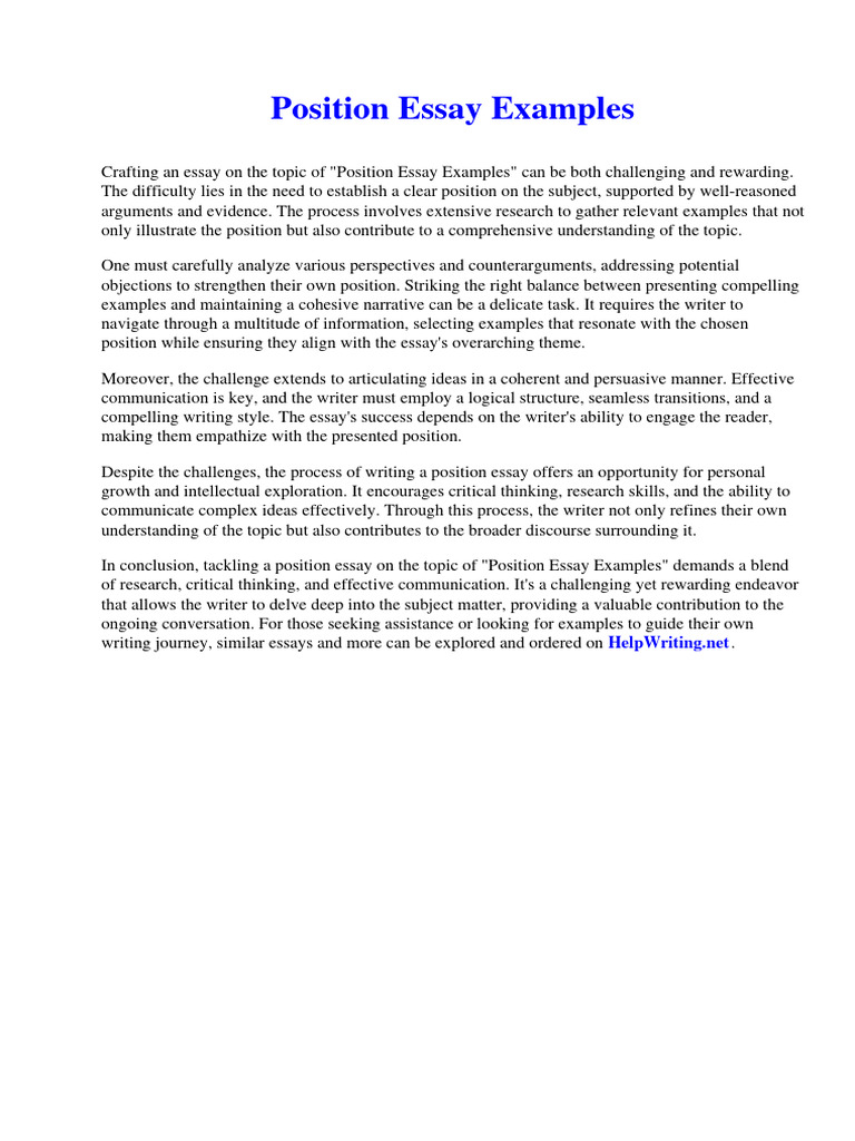 Position Essay Examples | PDF | Uranium | Fidel Castro